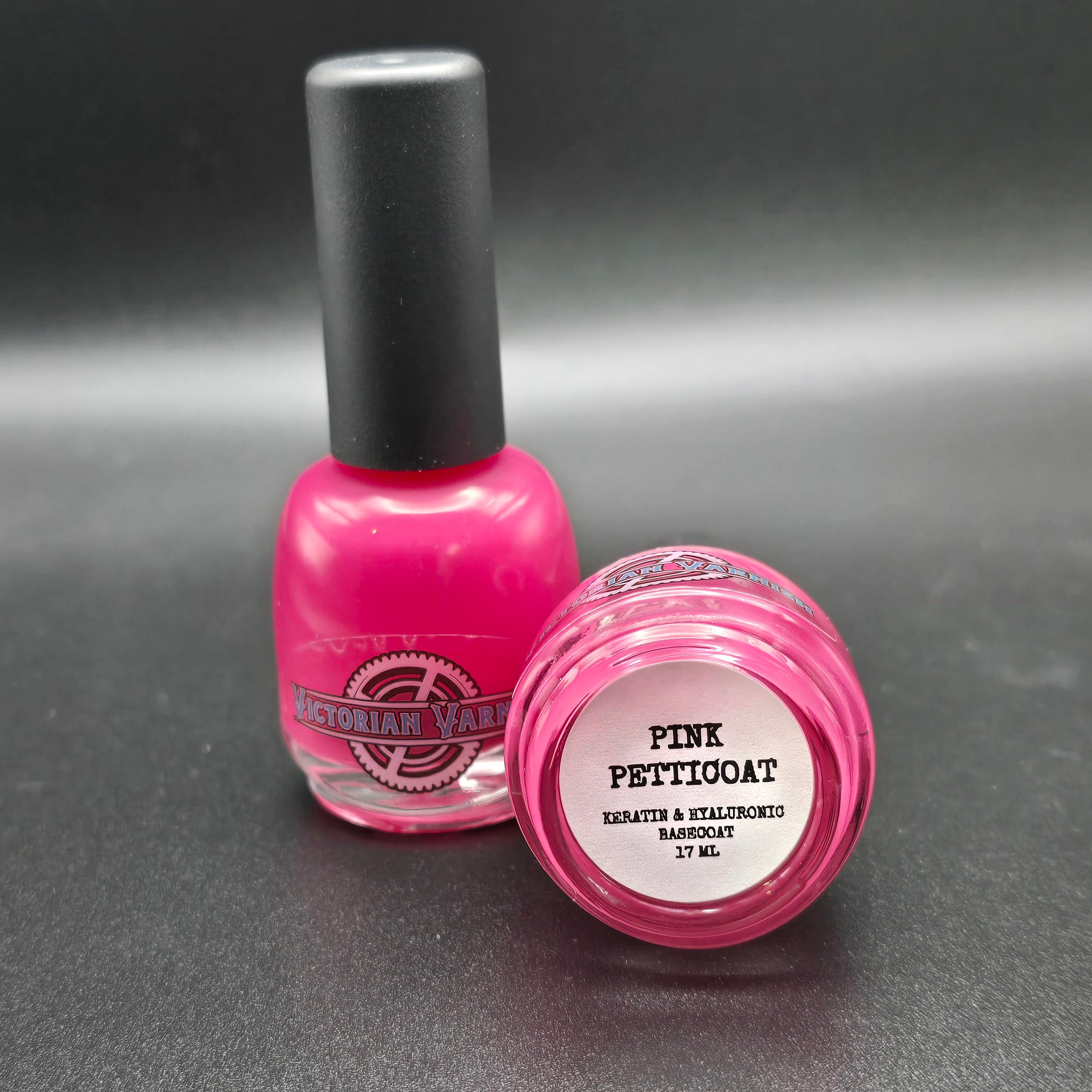 PINK PETTICOAT - KERATIN/HYALURONIC ACID BASECOAT – Victorian Varnish